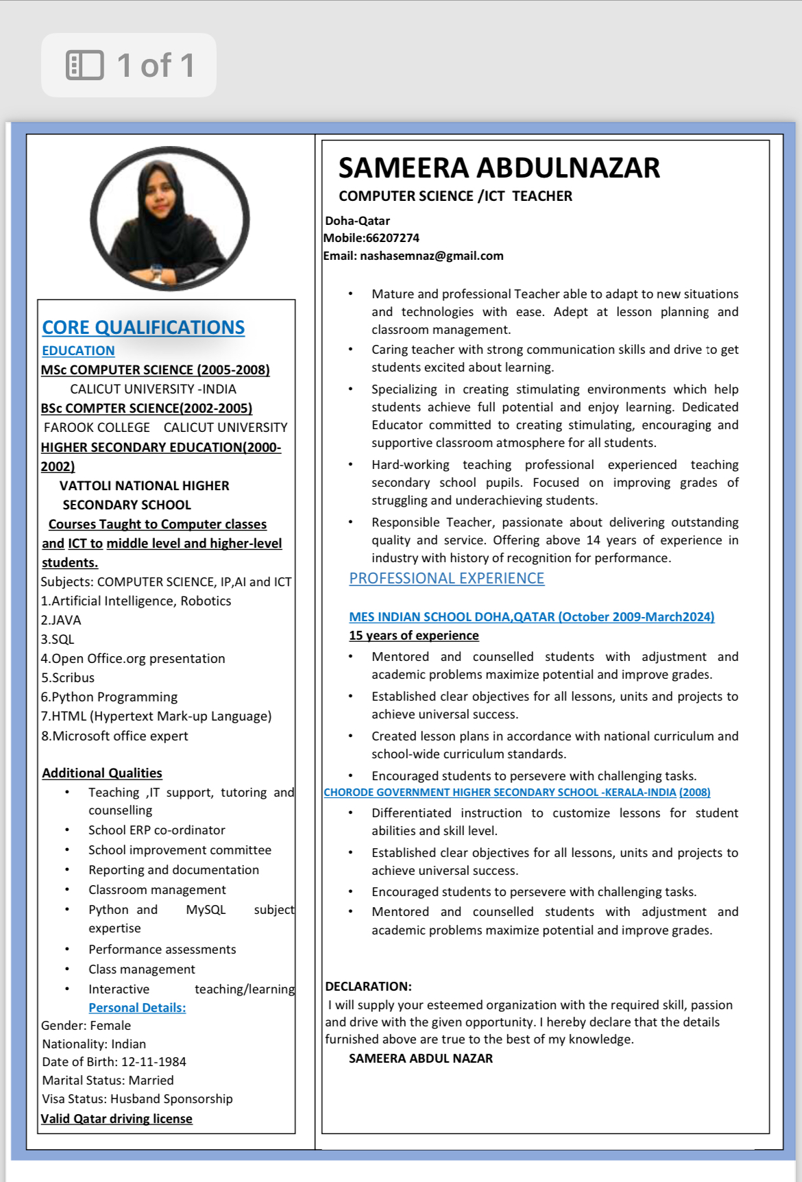 Sameera – Step2Teaching